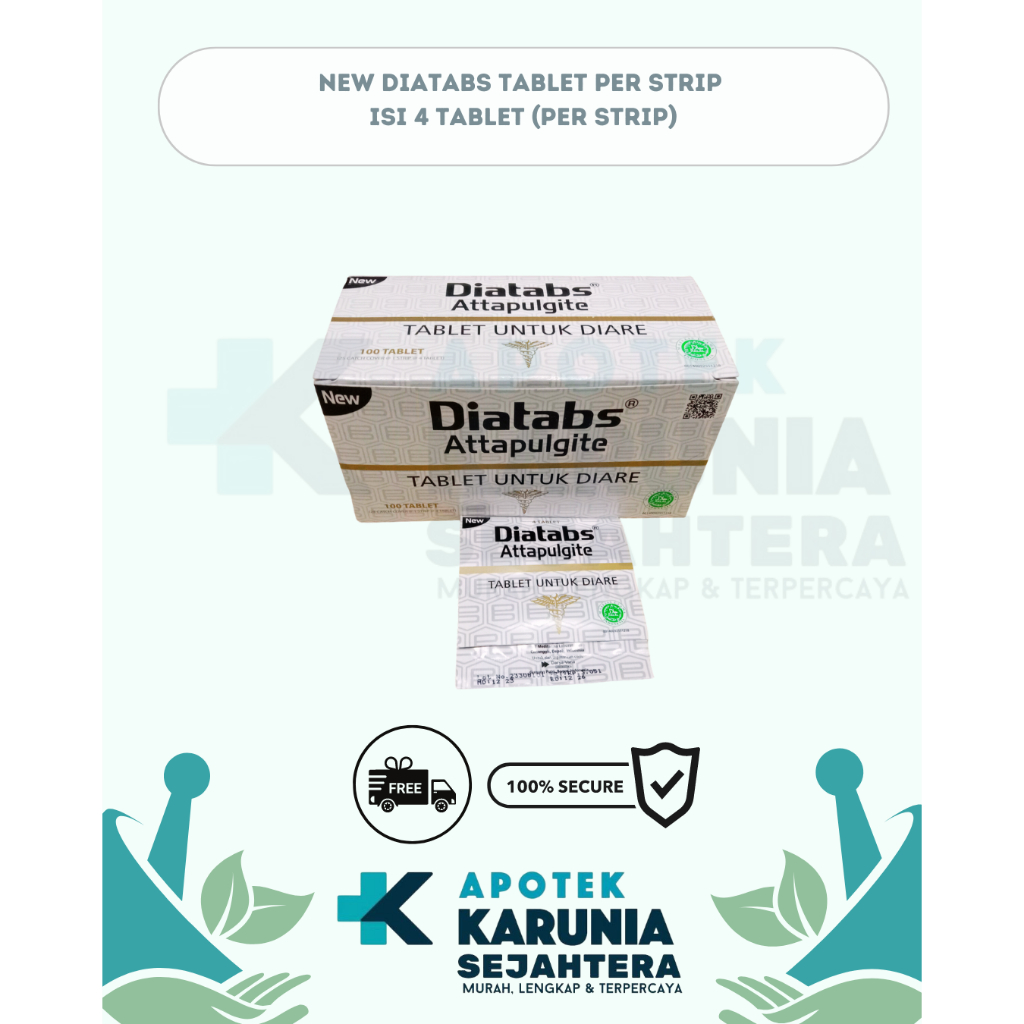 Jual New Diatabs Tablet Per Strip Isi 4 Tablet (per Strip) | Shopee ...