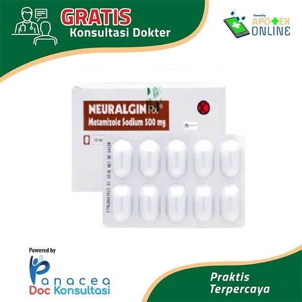 Jual Neuralgin Rx 500Mg 1 Strip 10 Tablet | Shopee Indonesia