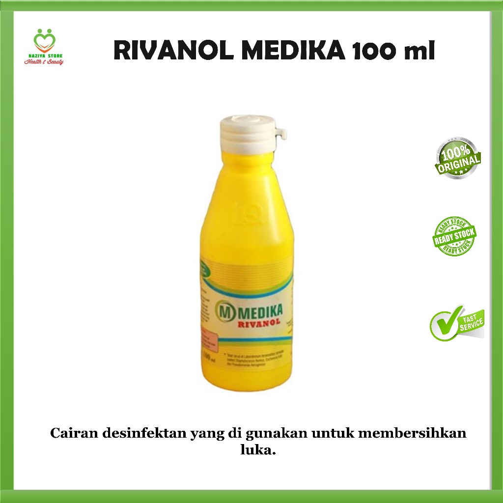 Jual RIVANOL Medika 100 ml Kompres Bengkak dan pembersih luka | Shopee Indonesia