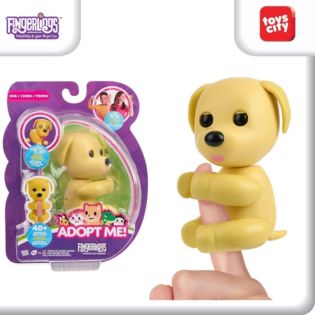 Jual Fingerlings x Adopt me! Dog New 2024 REACTS to Touch 40+ Sounds ...