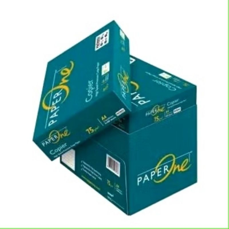 Jual KERTAS HVS PAPER ONE A4 75 gr 1 BOX ISI 5 RIM/KERTAS FOTOCOPY A4 ...