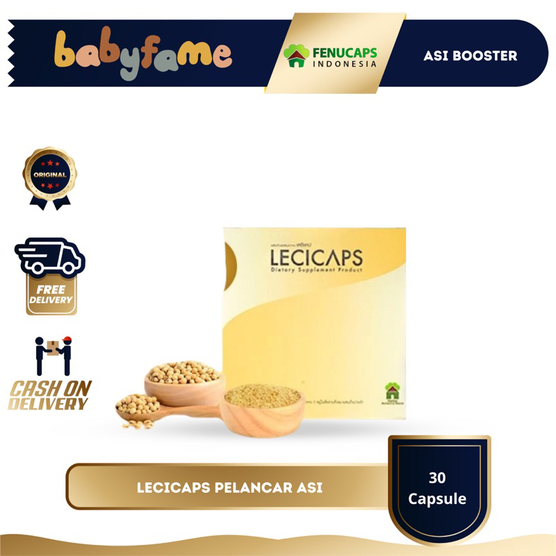 Jual LECICAPS PELANCAR ASI | 30 CAPSULE | ASI BOOSTER | Shopee Indonesia