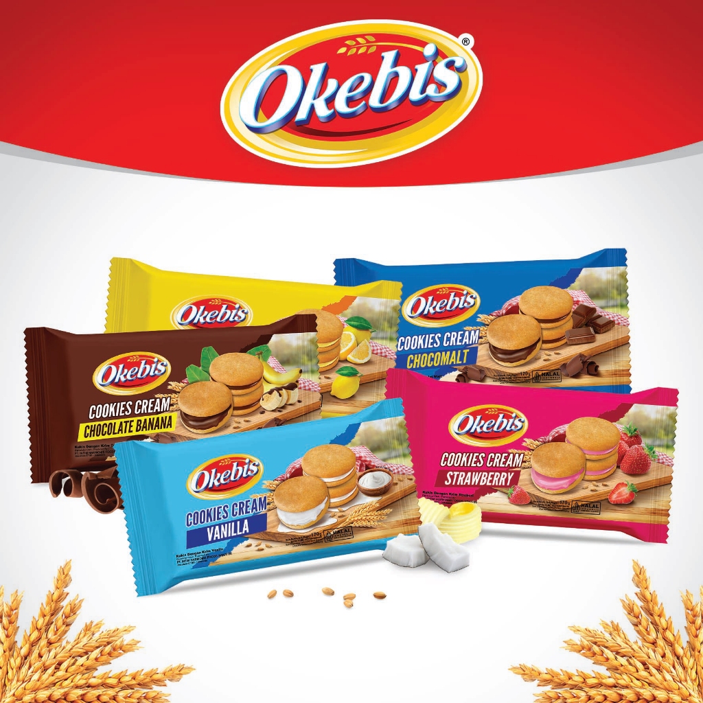 Jual Okebis Cookies Cream 20 (1 PCS) | Shopee Indonesia