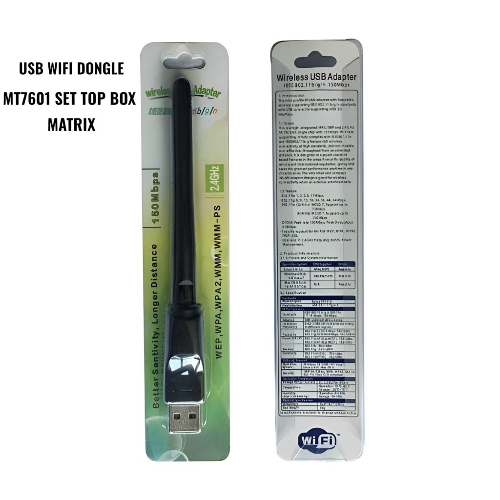 Jual Dongle antena MT7601 USB Wifi Dongle Set Top Box Adapter Antena Wifi PC STB - POLOS MT7601 ...
