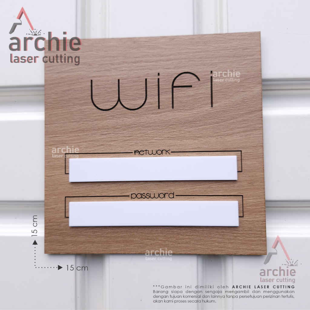 Jual Papan Tanda Wifi Area | Sign Board Password Wifi | Tulis Password ...
