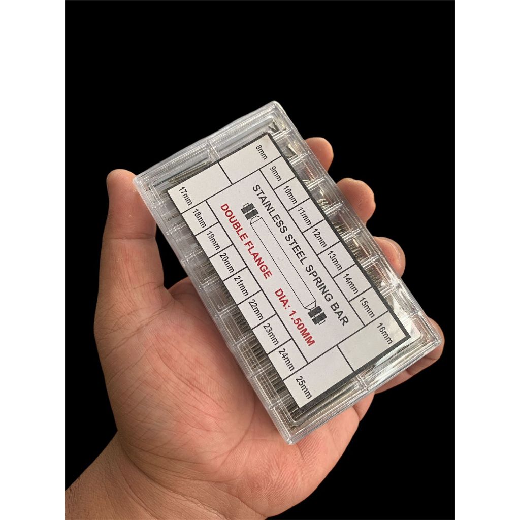 Jual en spring bar box ukuran lengkap tebal 1.5mm alat service jam ...