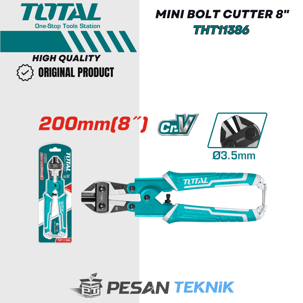 Jual GUNTING BESI BETON MINI 8 INCH BOLT CUTTER TOTAL THT11386 | Shopee ...