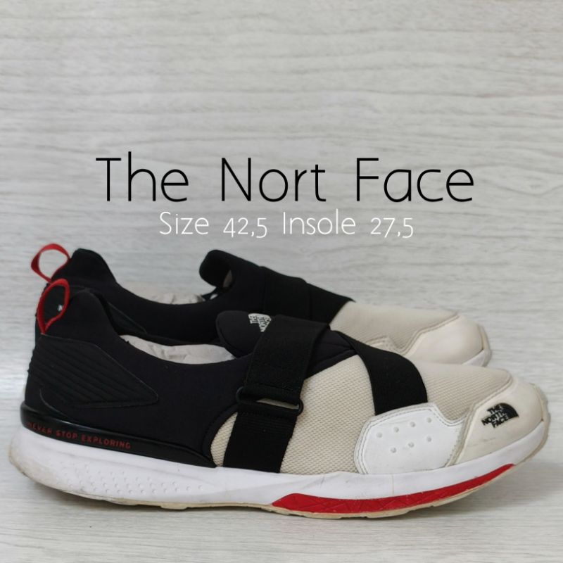 Jual sepatu gunung hiking casual the north face tnf slip on | Shopee ...