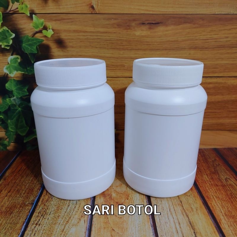 Jual BOTOL KAPSUL 1000ML/WADAH KAPSUL/DETERGEN 1KG PUTIH HDPE | Shopee Indonesia