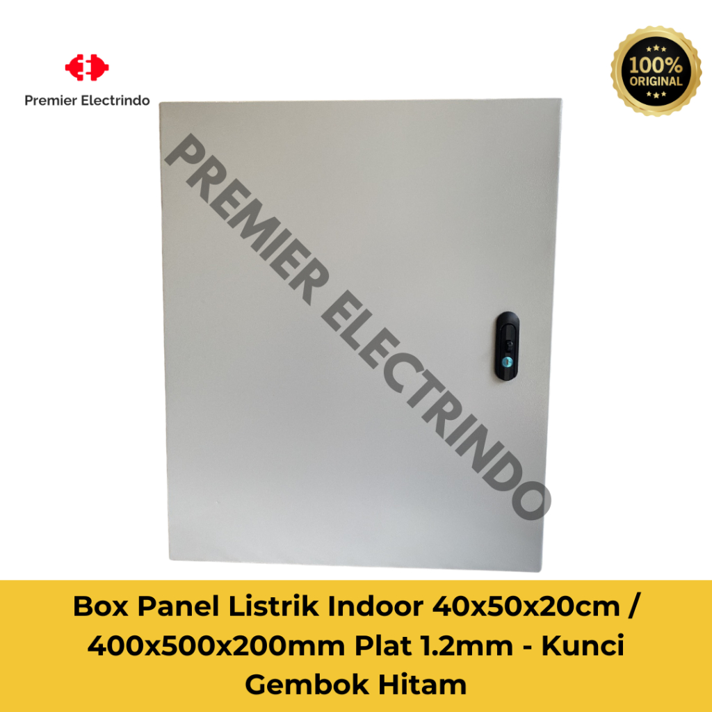 Jual Box Panel Listrik Indoor 40x50x20cm / 40x50x20mm Plat 1,2mm Kunci ...