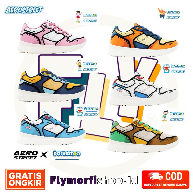 Jual [LIMITED] Aerostreet X Doraemon 37-44 | Aerostreet X Muklay 37-43 ...