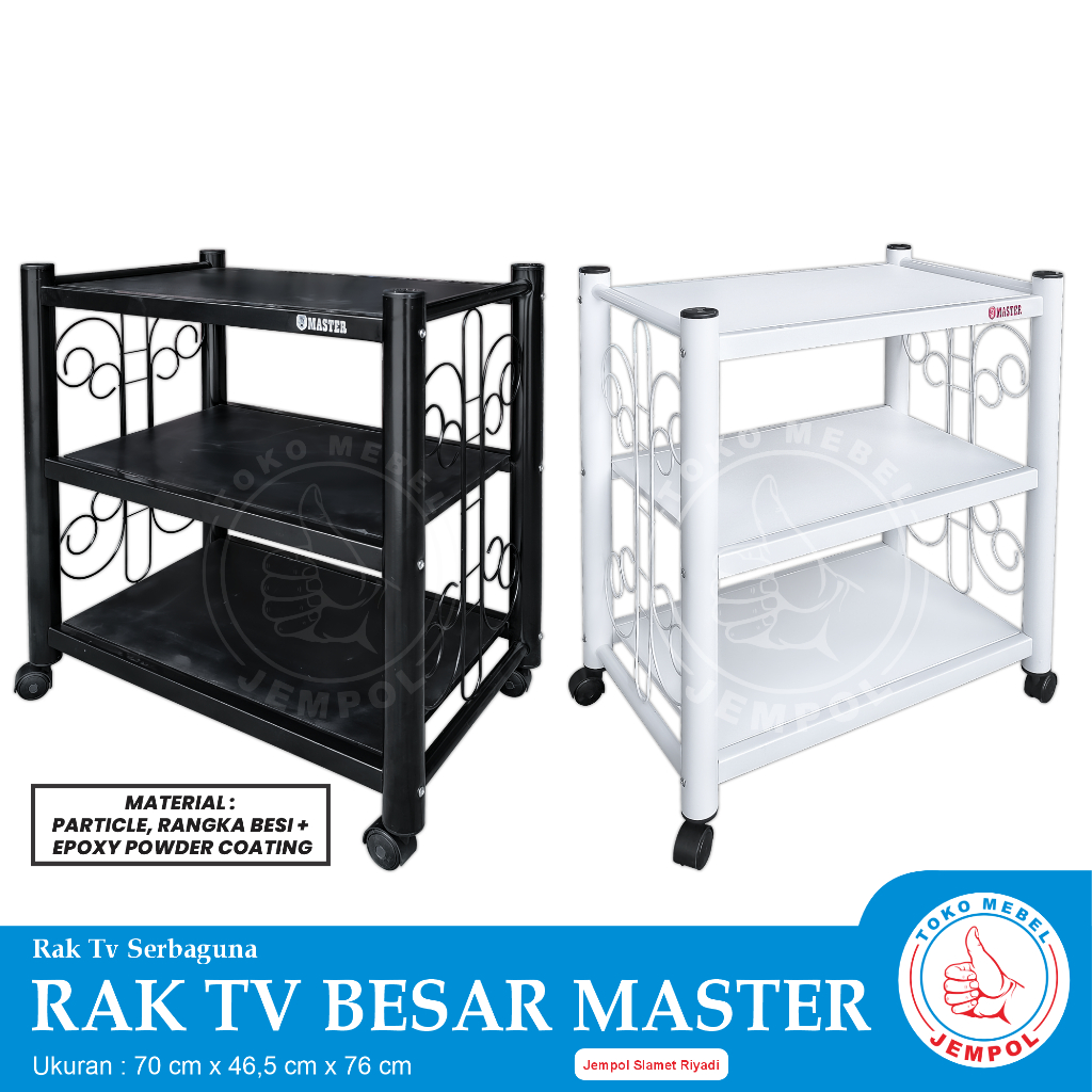 Jual Rak TV MASTER BESAR / Rak dorong besi / Meja Serbaguna / Rak TV ...