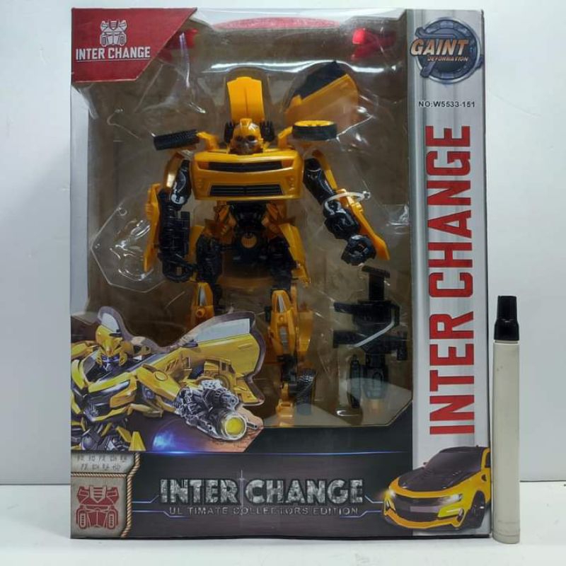 Jual mainan transformer bumblebee interchange gainttransformers premier ...