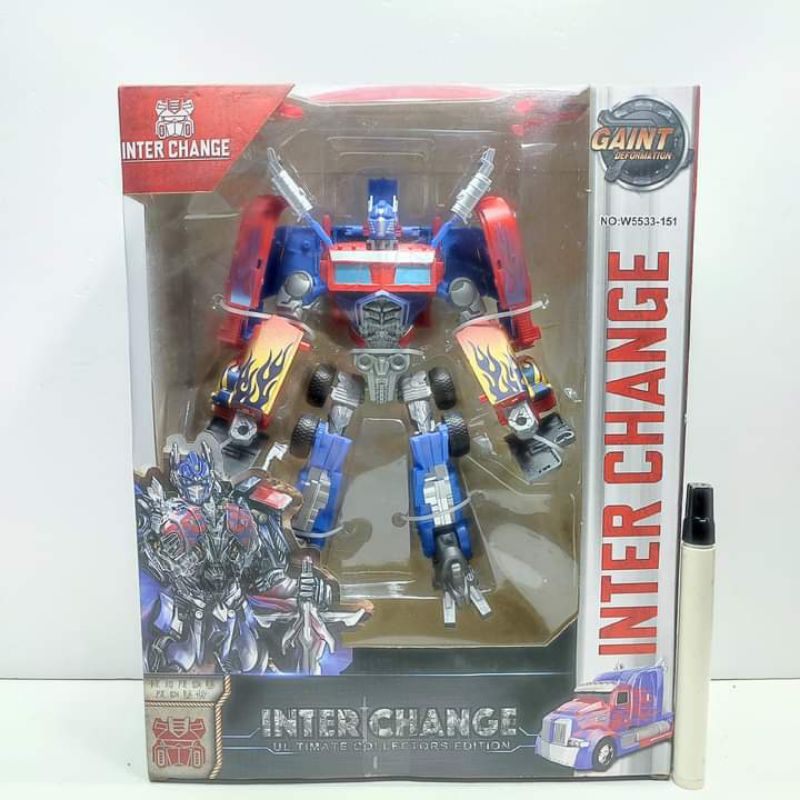 Jual mainan transformer optimus prime interchange gaint transformers ...