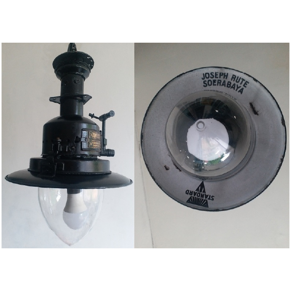 Jual Vintage Joseph Rute MAGAZIJN LAMP STANDARD ENAMEL lampu minyak ...
