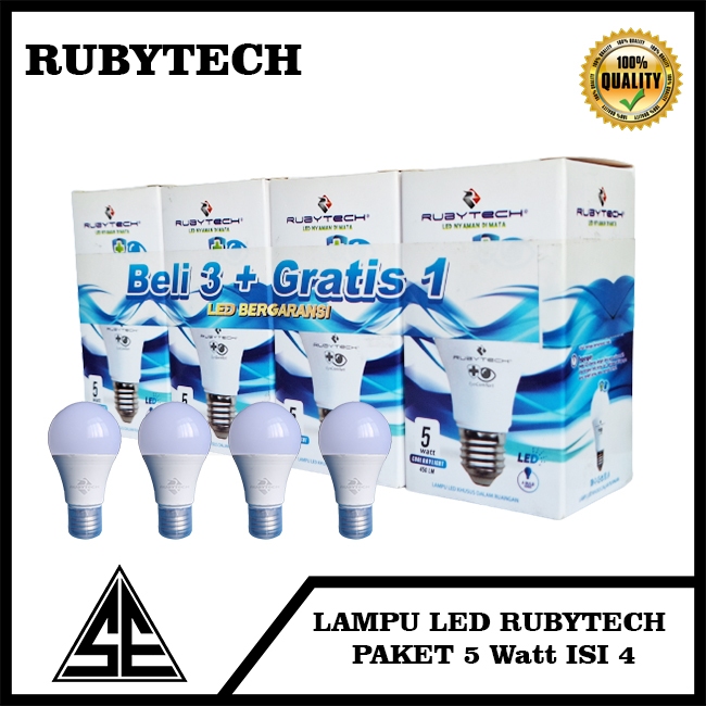 Jual LAMPU LED RUBYTECH PAKET 5 Watt | Shopee Indonesia