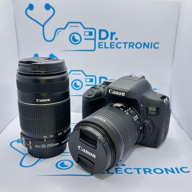Jual Kamera DSLR Canon EOS 750D + 18-55mm STM Wi-Fi / Kiss x8i / Rebel t6i - 800d 700d 200d 760d ...