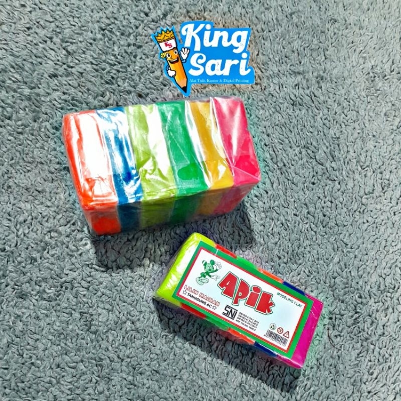 Jual PLASTISIN 6 WARNA/PLASTISIN/PLASTISIN 6 WARNA BESAR/PLASTISIN 6 ...