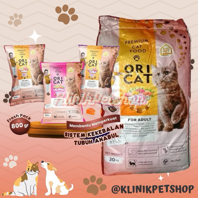 Jual ORI CAT FOOD ADULT 20KG - ORICAT MAKANAN KUCING KARUNG 20KG ...