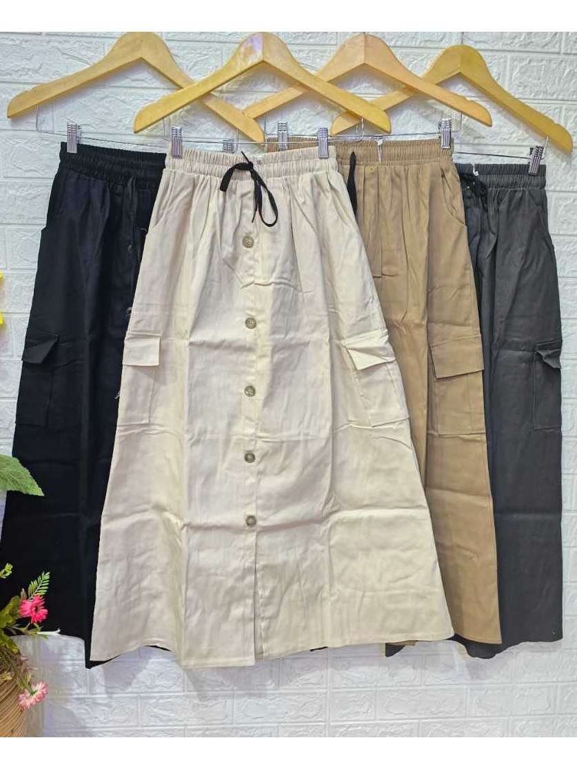 Jual Rok Cargo Kancing full model Belah | Shopee Indonesia
