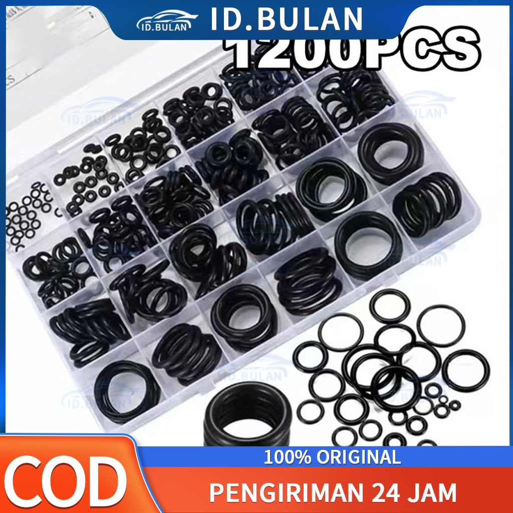 Jual Karet Seal O Ring 1200pcs HNBR / Rubber O Ring Seal Tightening +Box | Shopee Indonesia