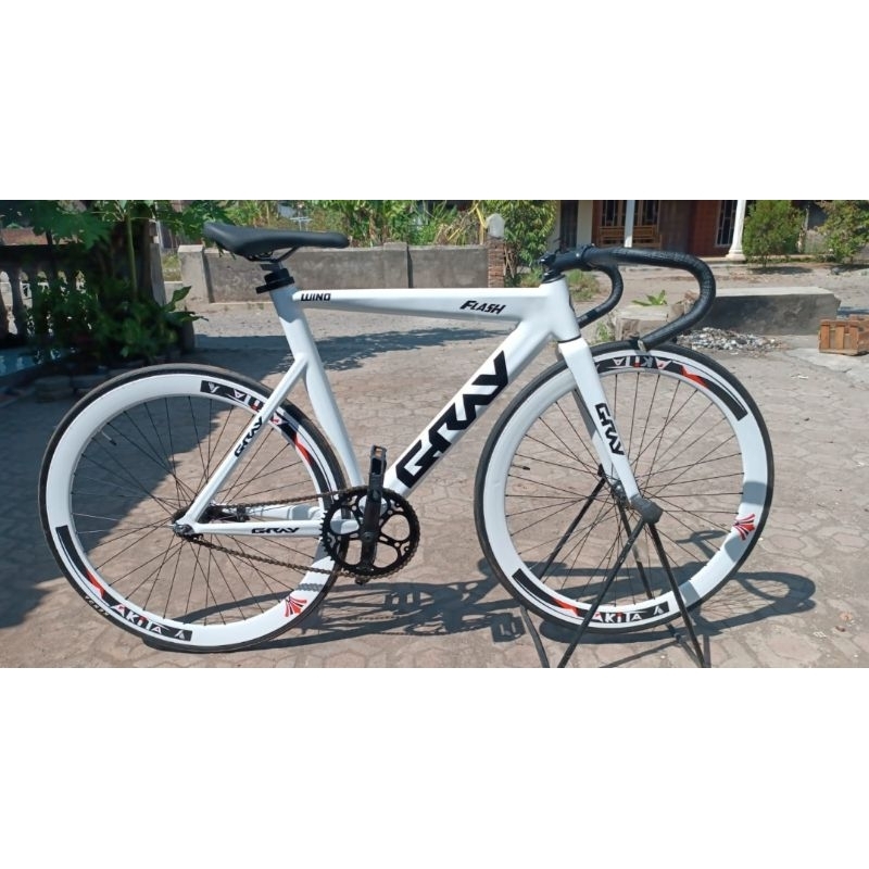 Jual Fixie Gray Putih murah meriah Siap Pakai | Shopee Indonesia