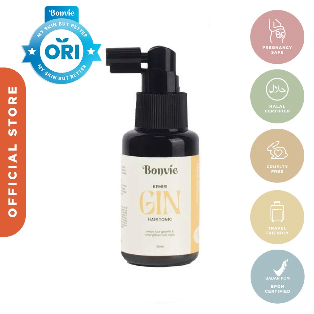 Jual MSBB - Bonvie Anti Hairfall Kemiri Gin Hair Tonic 60ml | Shopee ...
