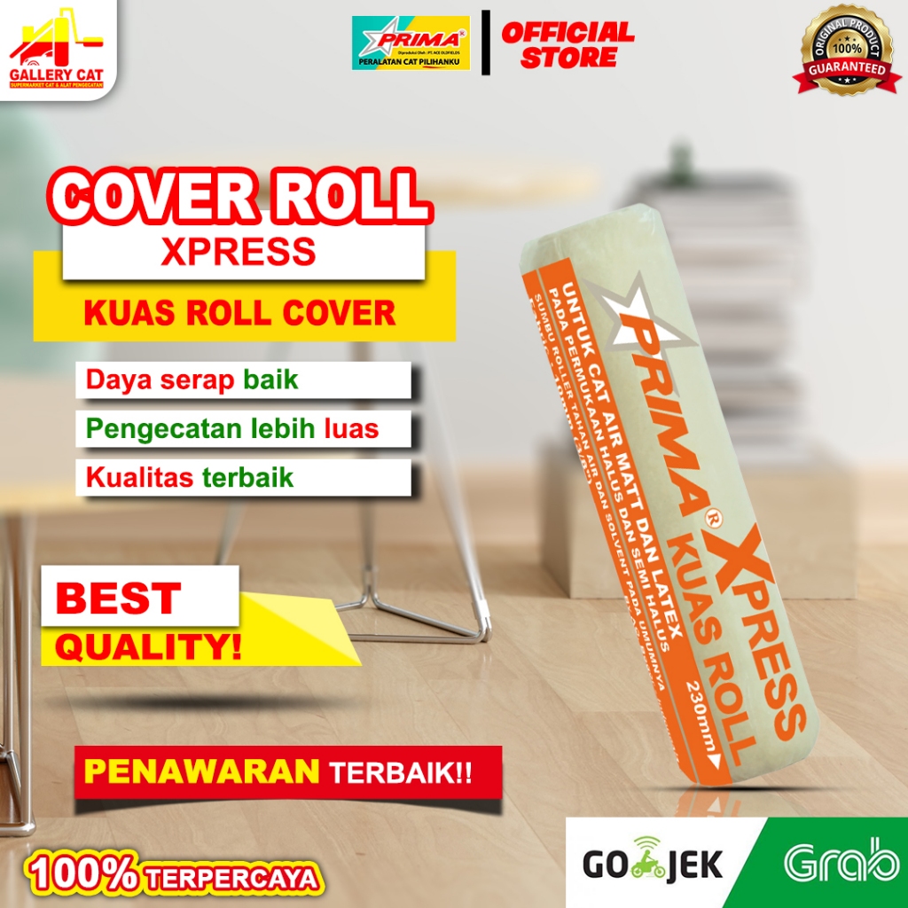 Jual TERMURAH HARGA GROSIR 100% PRIMA EXPRESS ROLLER COVER ONLY 230MM ...