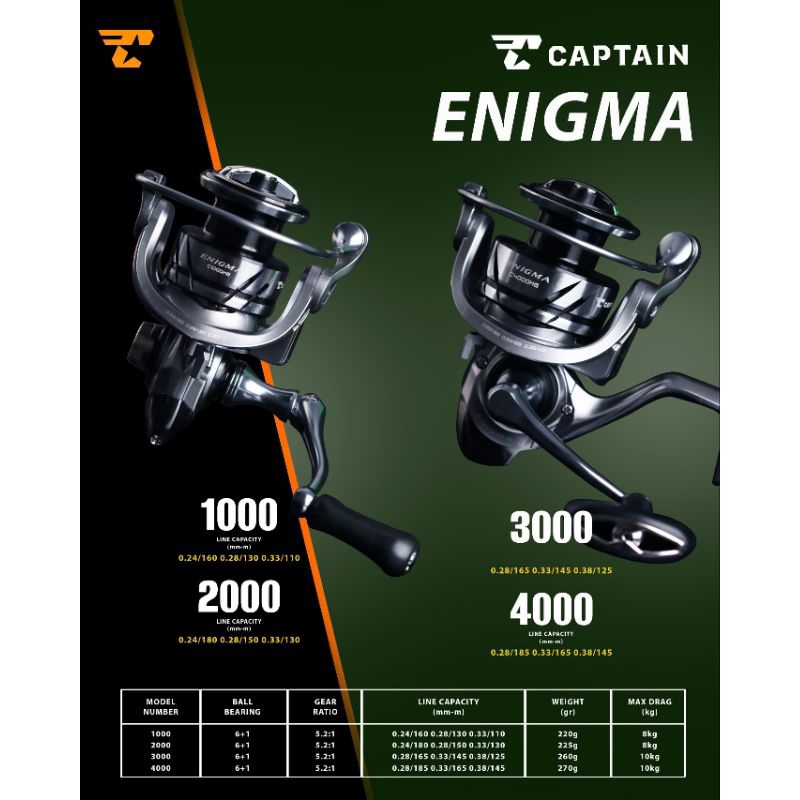 Jual REEL CAPTAIN ENIGMA POWER HANDLE SW | Shopee Indonesia