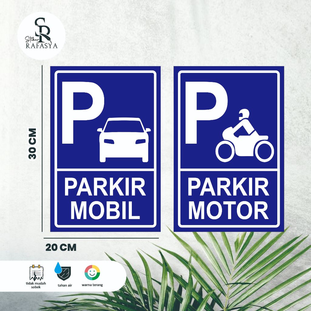 Jual Stiker Parkir Mobil / Stiker Parkir Motor / Parkir Kendaraan ...