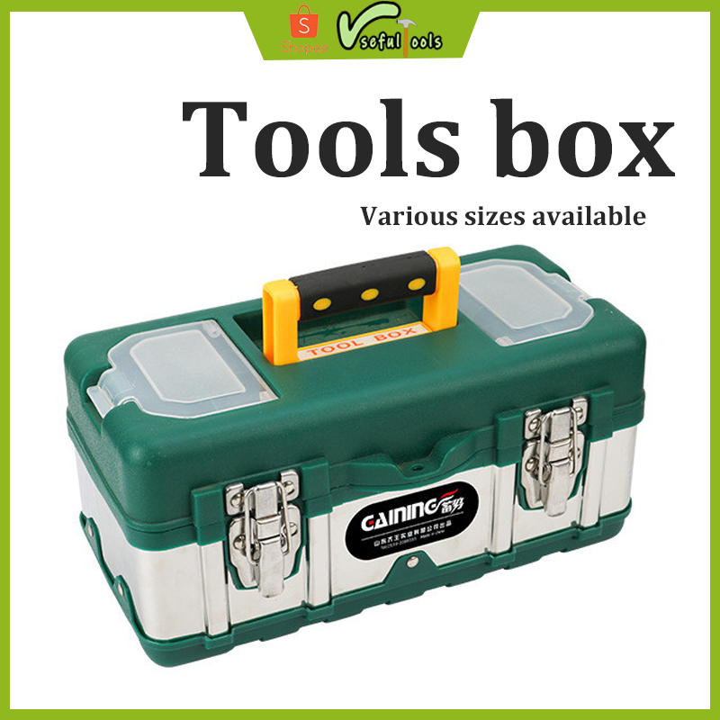 Jual Usefultools Tool Box Stainless Kuat 2 Tingkat Tool Box Besar ...