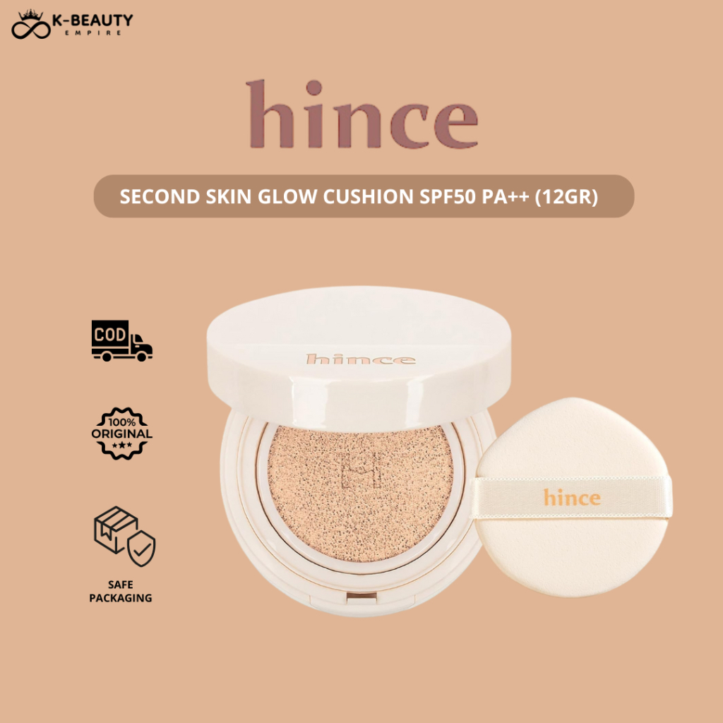 Jual [100% ORI] HINCE SECOND SKIN GLOW CUSHION SPF 50PA++ (12GR) | Shopee Indonesia
