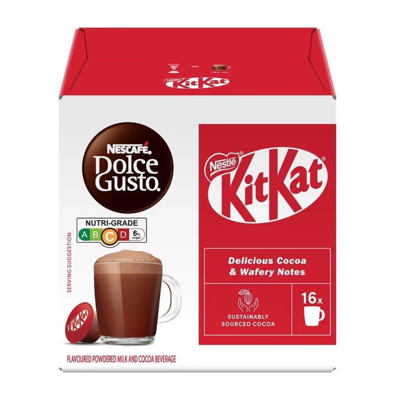 Jual Nescafe Dolce Gusto KitKat Hot Cocoa Kit Kat Capsules | Shopee ...