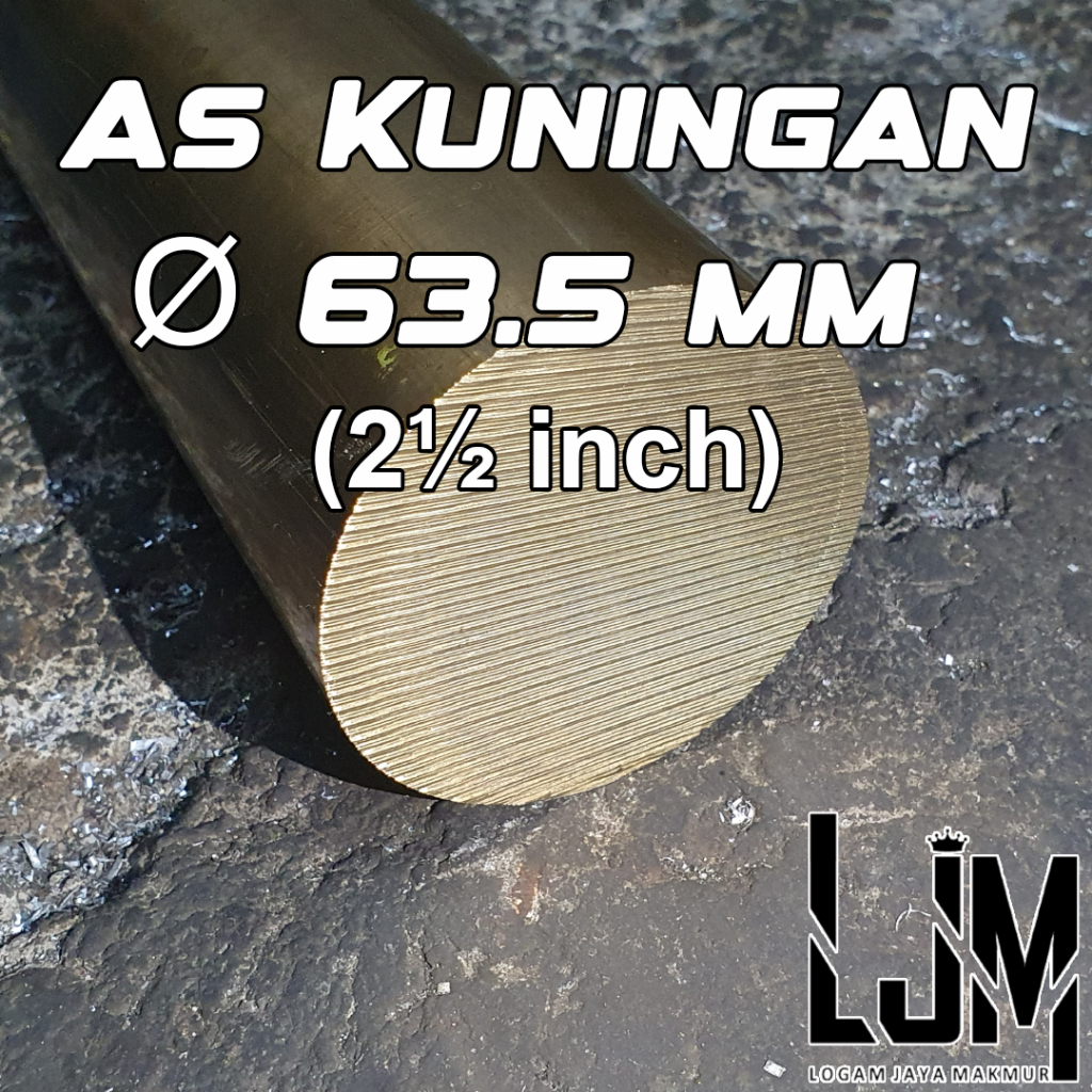 Jual 63 As Kuningan Diameter 2 1/2 inch atau 63 .5 mm Harga panjang 1 ...