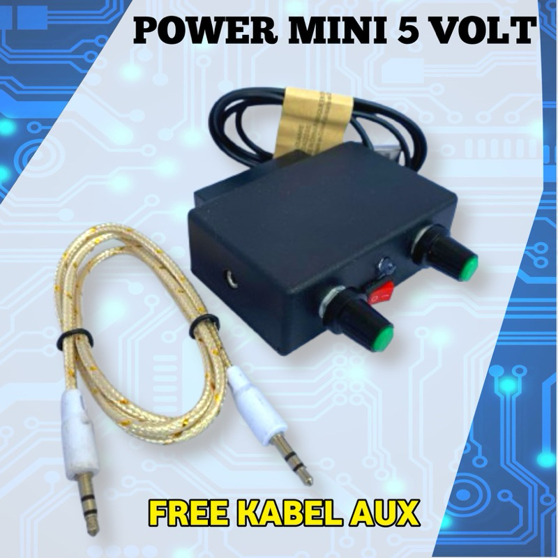 Jual Power Ampli Mini 5 Volt Stereo Free Kabel Aux | Shopee Indonesia