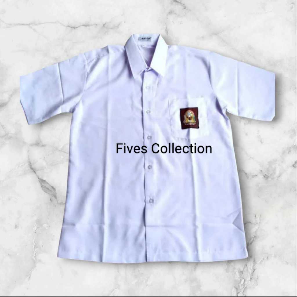 Jual (FIVES COLLECTON)BAJU SERAGAM SEKOLAH SMA SMK PUTIH LENGAN PENDEK ...