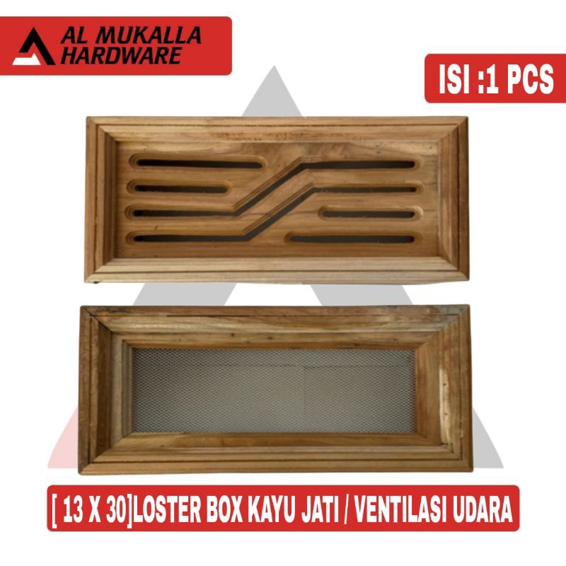 Jual [ 13 X 30 ] Loster Box Kayu Jati | Ventilasi Udara Kawat Nyamuk ...