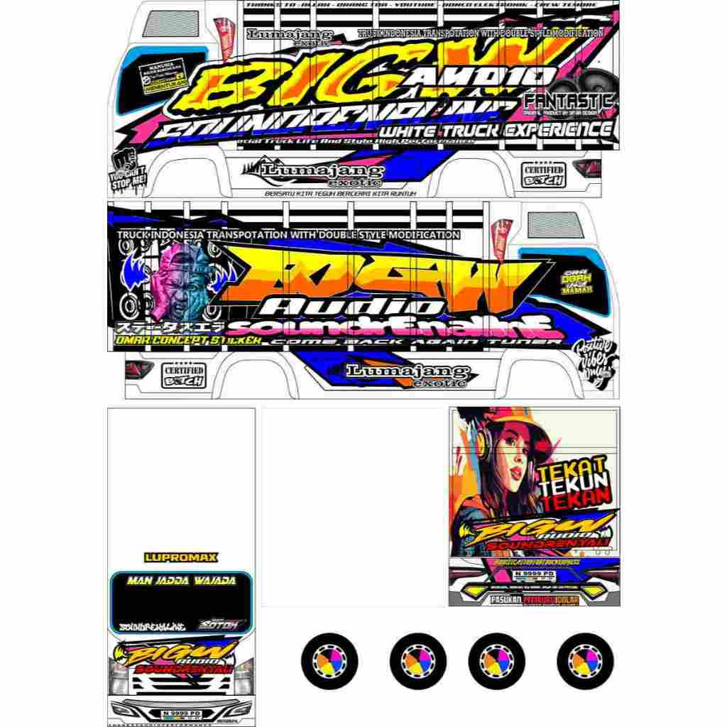Jual Stiker Miniatur Truk Oleng BIGW | Shopee Indonesia