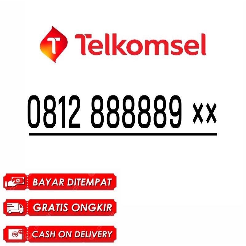 Jual Kartu Perdana Telkomsel Nomor Cantik Simpati Telkomsel 4G 5G Panca 88888 99999 Hoki ...