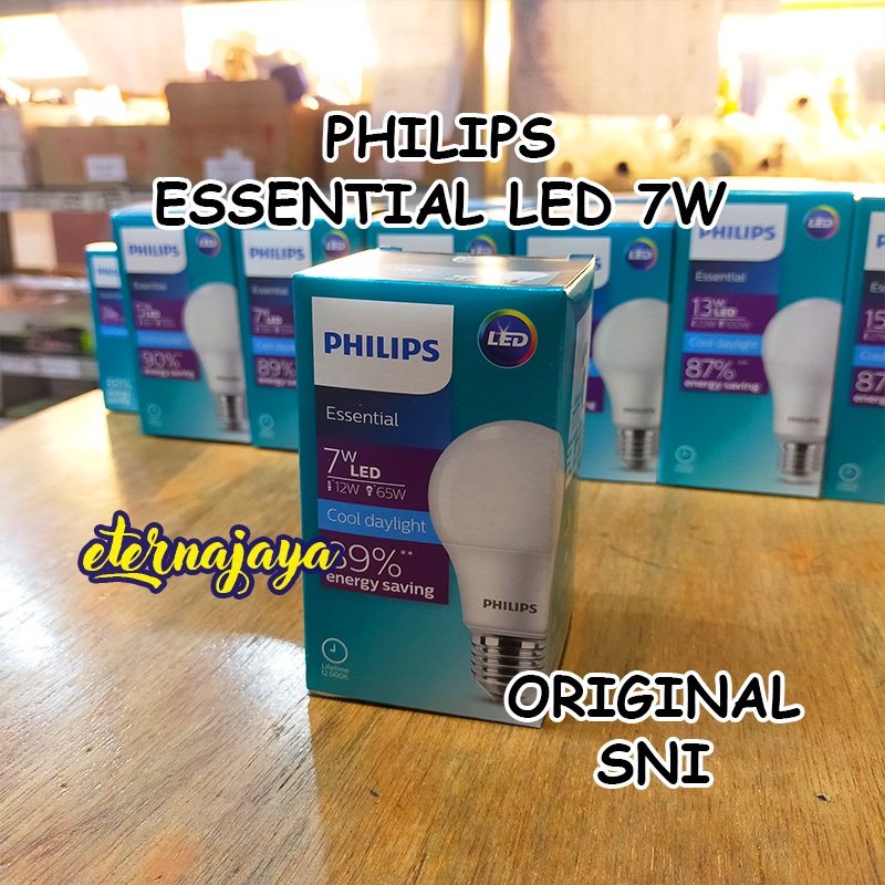 Jual PHILIPS Essential Lampu LED 7W Putih 6500K 7 Watt | Shopee Indonesia