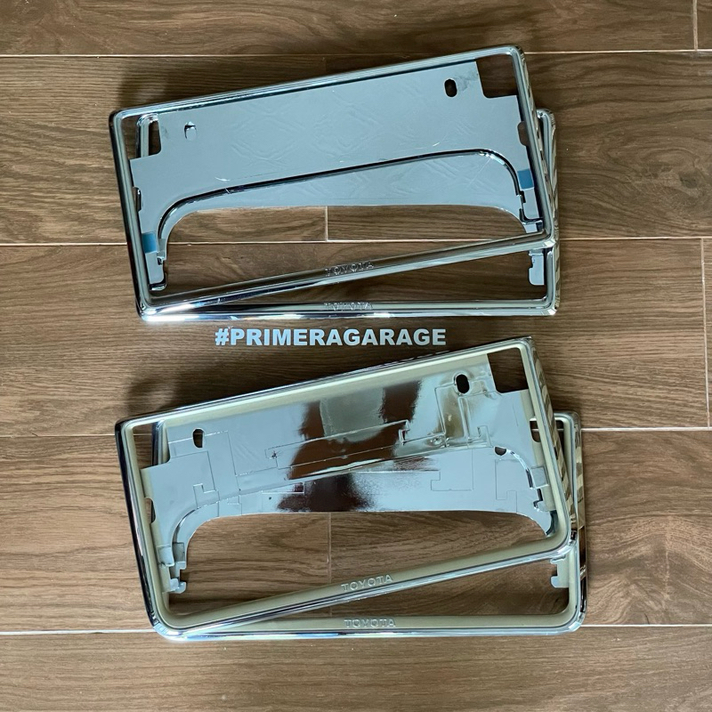 Jual Frame Plate JDM Toyota Access Gold dan Chrome / Frame Plat Toyota ...