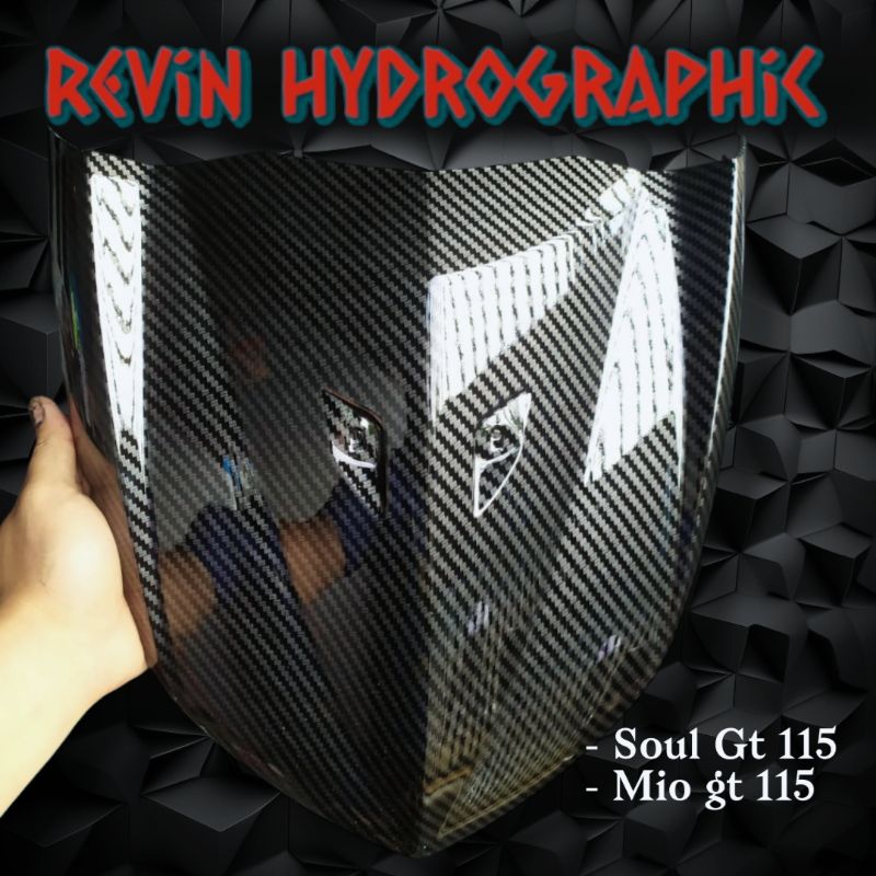 Jual Panel depan Mio soul GT / Mio GT 115 2012/2014 Carbon wtp BLACK ...