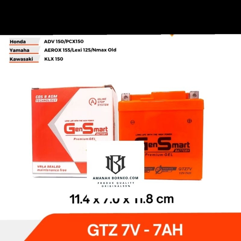 Jual Aki GS Premium 7V Gen Smart Motor Yamaha N Max / Aerox / Primavera / Liberty / KLX 150 ...