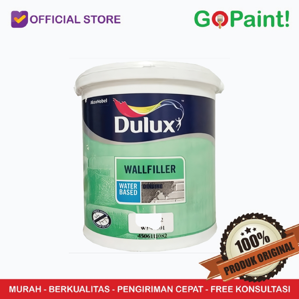 Jual Cat Dempul Interior | Dulux Wallfiller Plamur 3,5 KG | Kemasan ...