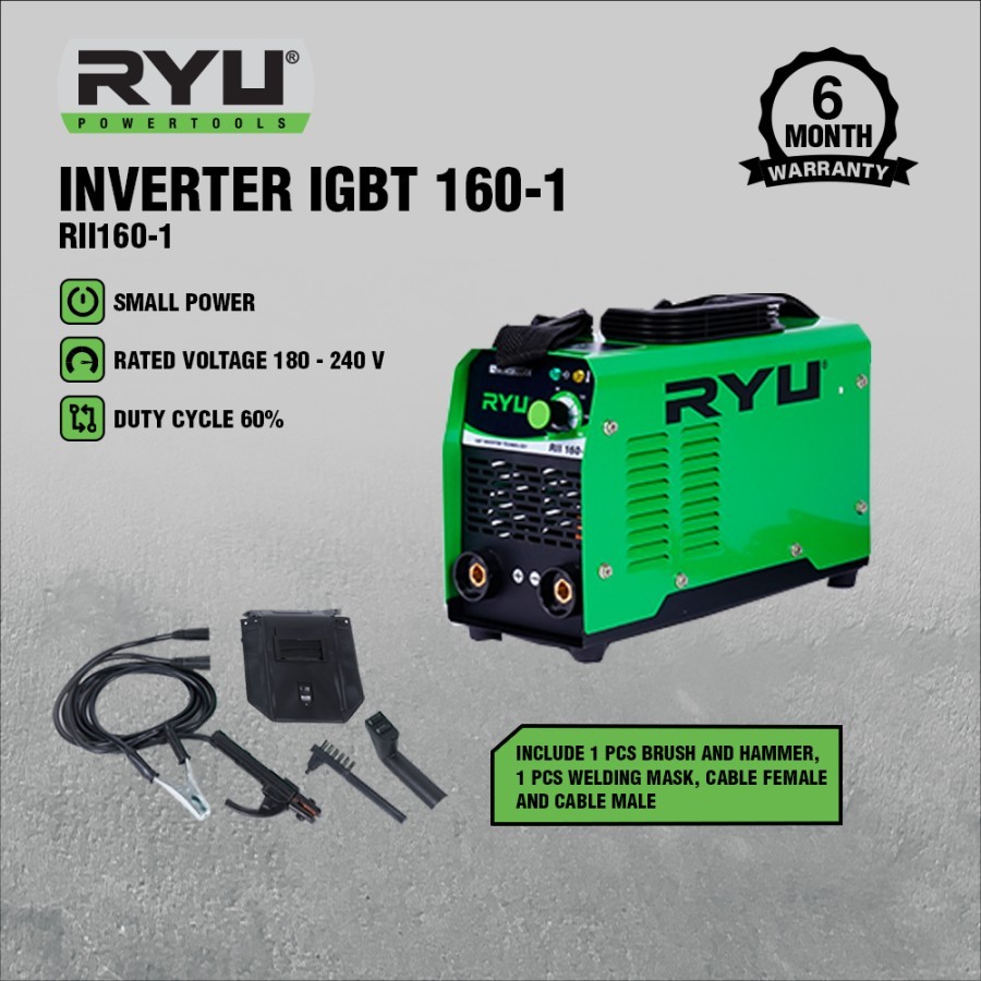 Jual RYU - Mesin Las Listrik Inverter IGBT 160-1 | Shopee Indonesia