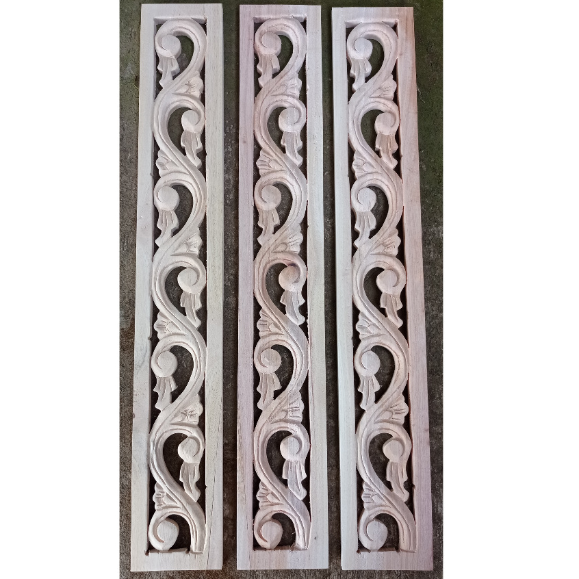 Jual Dekorasi Dinding 60 X 9 cm Ornamen Ukir Tempel Soko Tiang Rumah ...