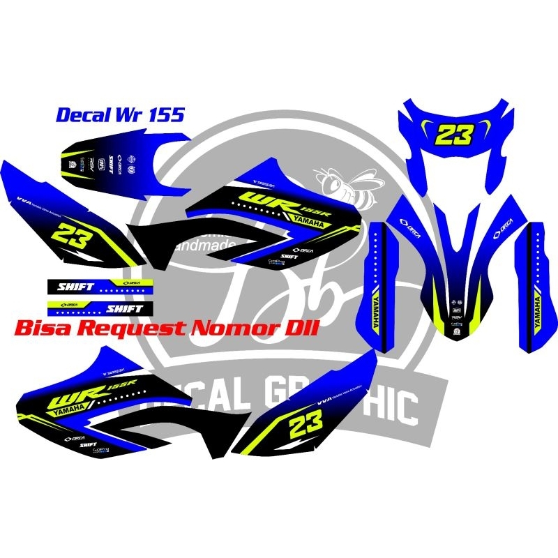 Jual decal wr155 striping wr155 full body stiker wr bisa request stiker ...
