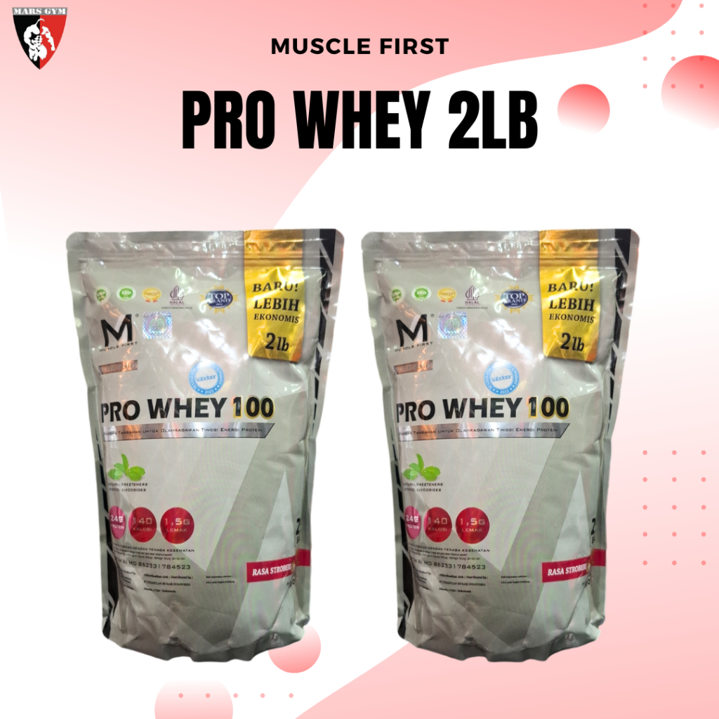 Jual PRO WHEY 900gr 2LB MUSCLE FIRST WHEY PROTEIN HALAL | Shopee Indonesia