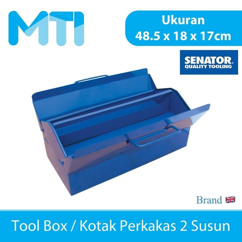 Jual SENATOR Kotak Perkakas Besi 2 Susun 3 Tray Tool Box Steel | Shopee ...