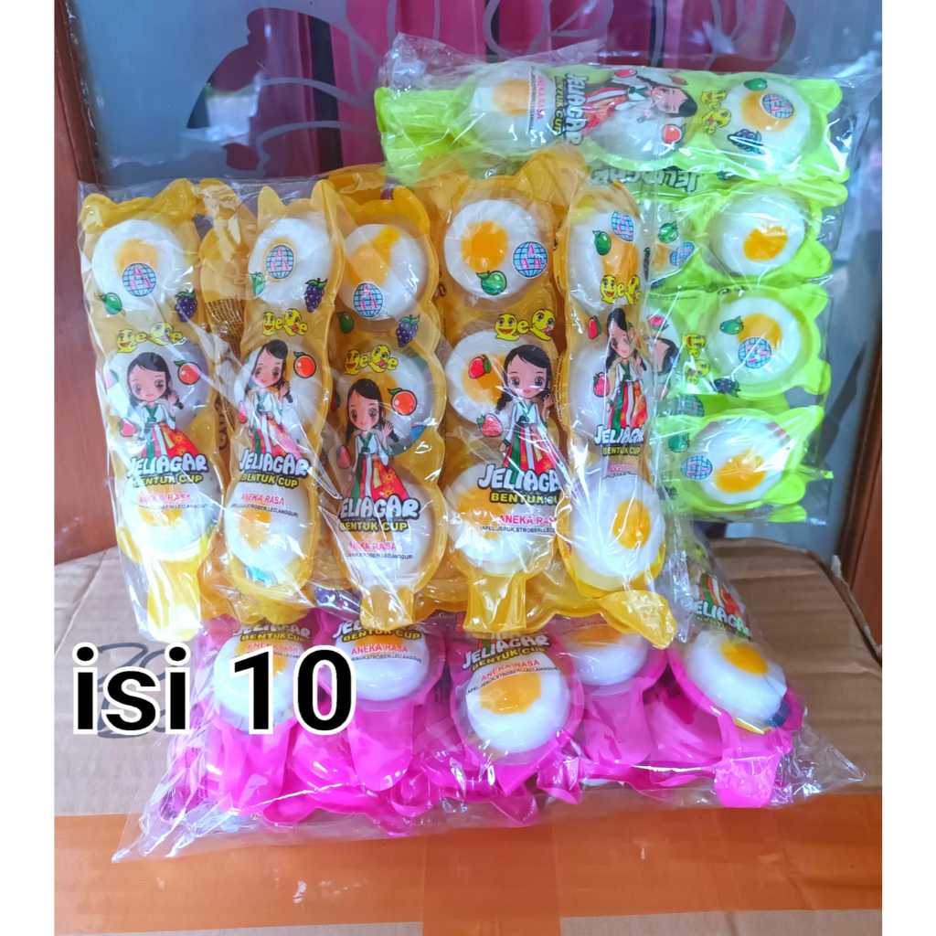 Jual Jelly Agar Telor 3"S Isi 10 per pack | Shopee Indonesia